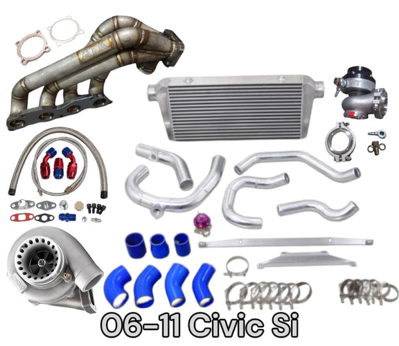 Stage 2 K20 K24 2006-2011 Honda Civic Si K20 K24 Sidewinder Turbo Kit ...